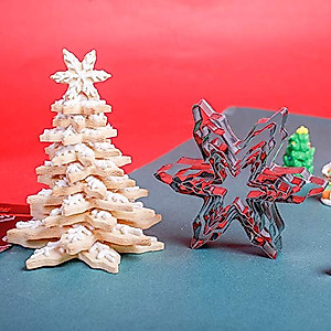 SBYURE Snowflake Cookie Cutter Set,5 Pcs Snowflake Shaped Stainless Steel Mold Cookie Cutter & 6PCS Snowflake Plunger Decorating Fondant Embossing Tool for Christmas and Winter Holiday