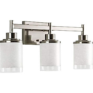 Progress Lighting P2978-09 Alexa Bath & Vanity, 22-Inch Width x 9-3/8-Inch Height, Brushed Nickel
