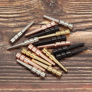 Mudder 16 Pieces Metal Cribbage Pegs 4 Colors Metal Pegs Fit 1/8 Holes for Cribbage Traditional Board Game