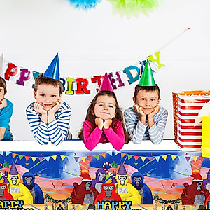 Chuntianli 2pcs 𝒢𝑜𝓇𝒾𝓁𝓁𝒶 𝒯𝒶𝑔 Tablecloth Disposable Tablecover Birthday Party Supplies and Decorations for Kid Boy Baby Shower Rectangle Tables 70"X42",2 Pack