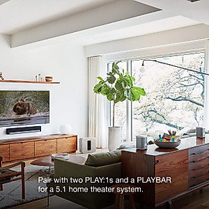 Sonos Sub – Wireless Subwoofer that adds bass to your home theater and your music. (White) (Renewed)