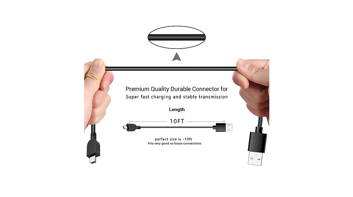 10 FT Replacement USB Cable for Blue Yeti Microphones