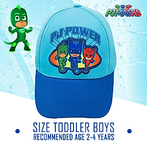 PJ Masks Catboy, Gekko and Owlette Toddler Baseball Cap (2-4T, Light-Blue)