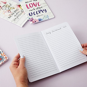 6 Pack Floral Daily Prayer Journal for Notebook, Bible Study, Inspirational Christian Gifts for Women (80 Pages, 5x8 In)