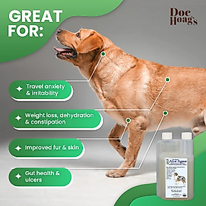 Doc Hoag’s Aloe Vera + Agave Natural Holistic Dog Supplements for Hair & Weight Loss - Also for Puppies, Cats & Other Small Animals by Original Udder Balm
