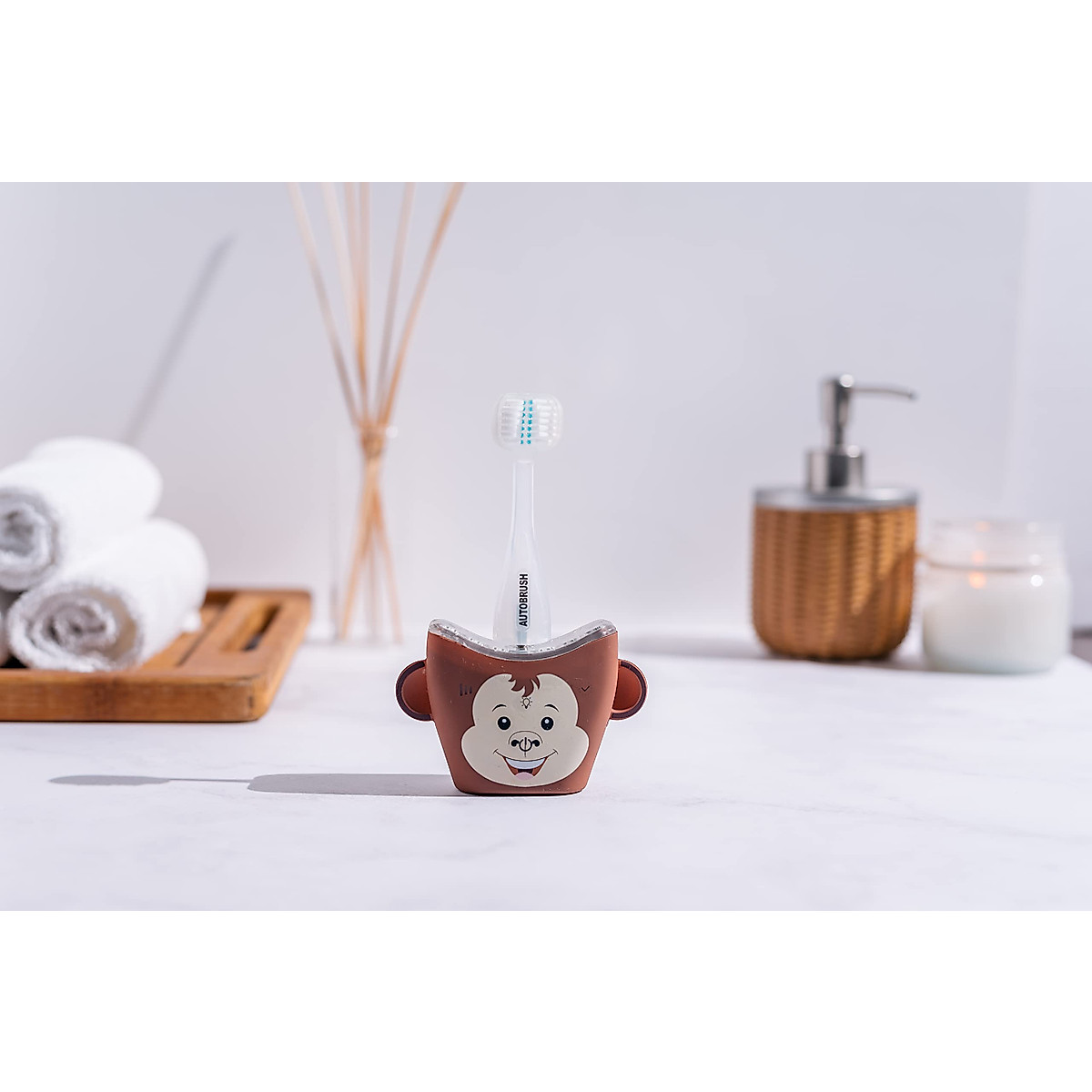 AutoBrush Triple Sided Brush Head Attachment Compatible with All Autobrush toothbrushes (Manual, Sonic, Sonic Pro), Pack of 1