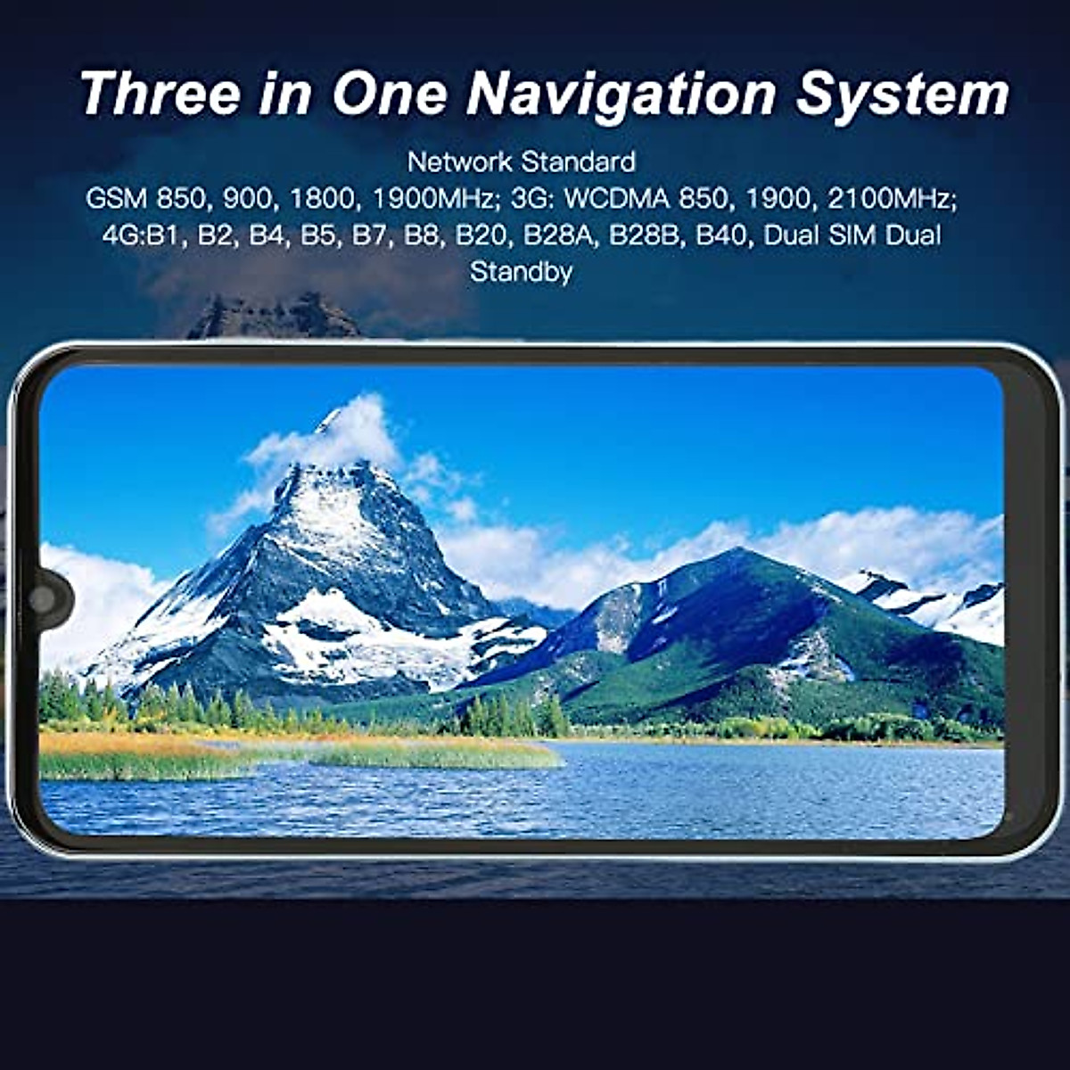 Zunate I13 Pro Max Unlocked Smartphone, 6.1in IPS Ultra HD 4G Mobile Phone with 4GB 128GB, 4000mAh, 8MP 16MP, Face Recognition, GPS, Senior Phone for Android 11(Gold)