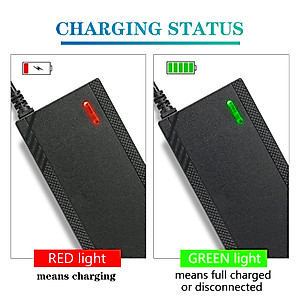 42v 2a Scooter Battery Charger 3 Prong Fast Smart for 36V Electric Device Lithium Battery(Airline Head) Universal Charger Electric Scooter Battery Charger