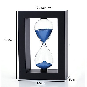 Wood Frame Hourglass Sand Timer 25 Minutes