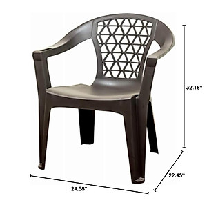 Adams Penza Patio Chair, Earth Brown