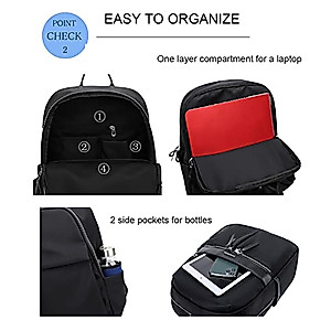 Shaelyka Laptop Backpack for Women, Water-resistant Backpack with Anti-theft Pocket Medium