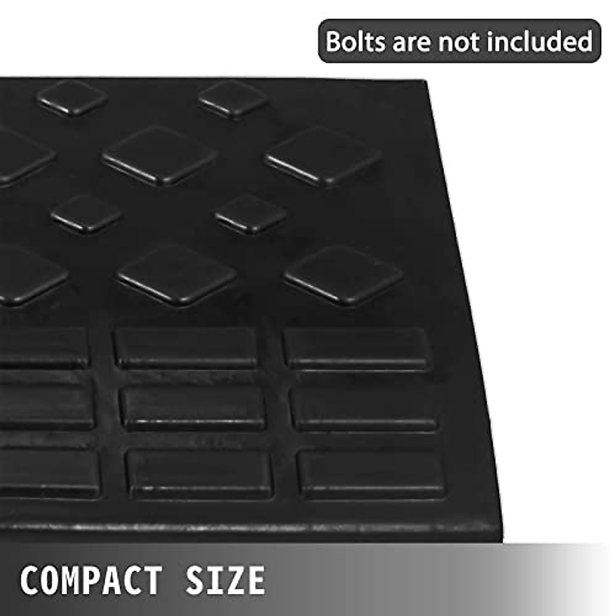 Mophorn Rubber Curb Ramp 3.7" Height, 39.4" Length Driveway Ramp for The Curb,15 Ton Heavy Duty Sidewalk Curb Ramp for Forklifts Trucks Buses (Please Check The Upgrade Product Images on Details Page)