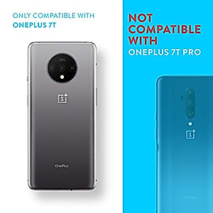 TUDIA DualShield Designed for OnePlus 7T Case (2019), [Merge] Shockproof Military Grade Heavy Duty Dual Layer Slim Protective Phone Case - Matte Black