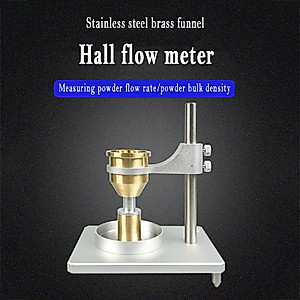 COYEUX Hall Flow Meter, Powder Bulk Density Meter and Flow Tester, with 2.5 and 5 Mm Stainless Steel Funnel for Testing Flow and Bulk Density of Metallic and Non-Metallic Powders