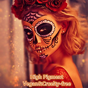 Go Ho Cream-Blendable Orange Face Paint Stick (1.06 Oz),Orange Full Body Paint Makeup Stick for Adults Children Halloween Cosplay SFX Makeup,Waterproof Orange Eye Black Stick