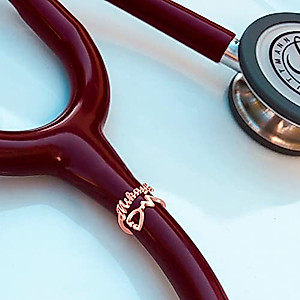 Personalized Stethoscope Name Tag Customized Iittman Stethoscope Charms Stethoscope ID Tag-Nurses Week/Graduation Gift for Nurse, Doctor, Medical Assistant (Style 7)