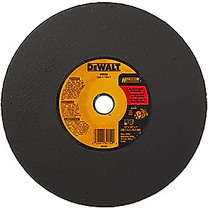 DEWALT Cutting Wheel For Metal, A24N Abrasive, 12-Inch x 1/8-Inch x 1-Inch (DW8022)