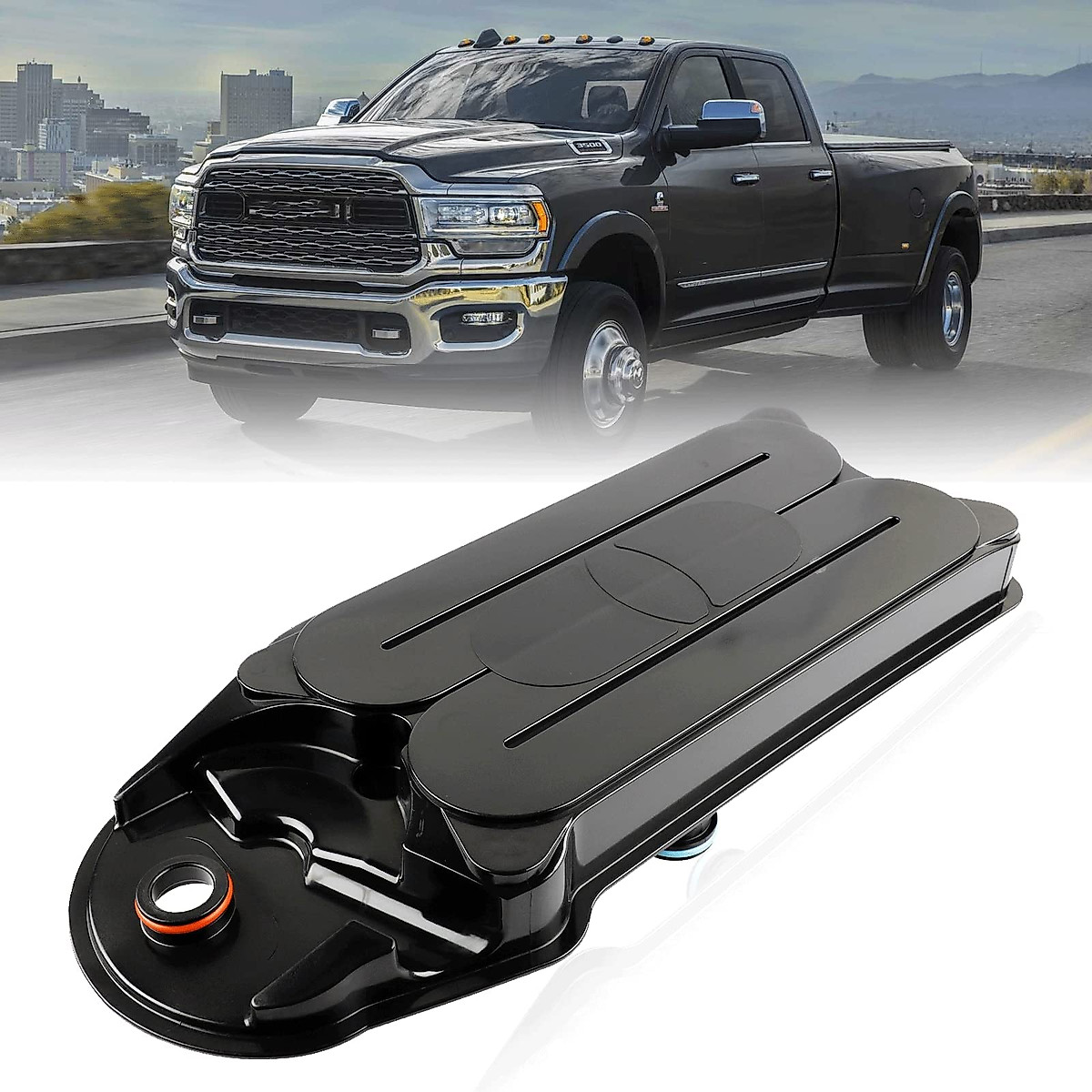 Nakuuly CV52001 Crankcase Ventilation Filter Breather Element Compatible with Dodge Ram 2500 3500 4500 5500 6.7L ISB Diesel 2008-2021, Ford F650/ 750 Replaces # 904-418 68002433AC 4936636