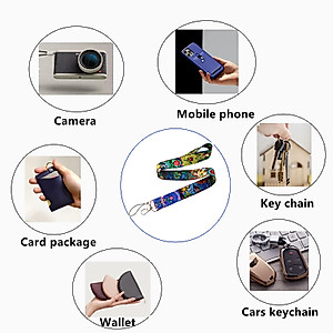 RHXWFDG Cartoon Cute Anime Lanyard Keychain, ID Badges Lanyard, Key Lanyard for ID Card Holder, Cell Phone Case (1)