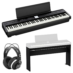 Roland FP-E50 88-Key SuperNATURAL Digital Piano Bundle with KSFE50 Custom Stand, Monitoring Headphones