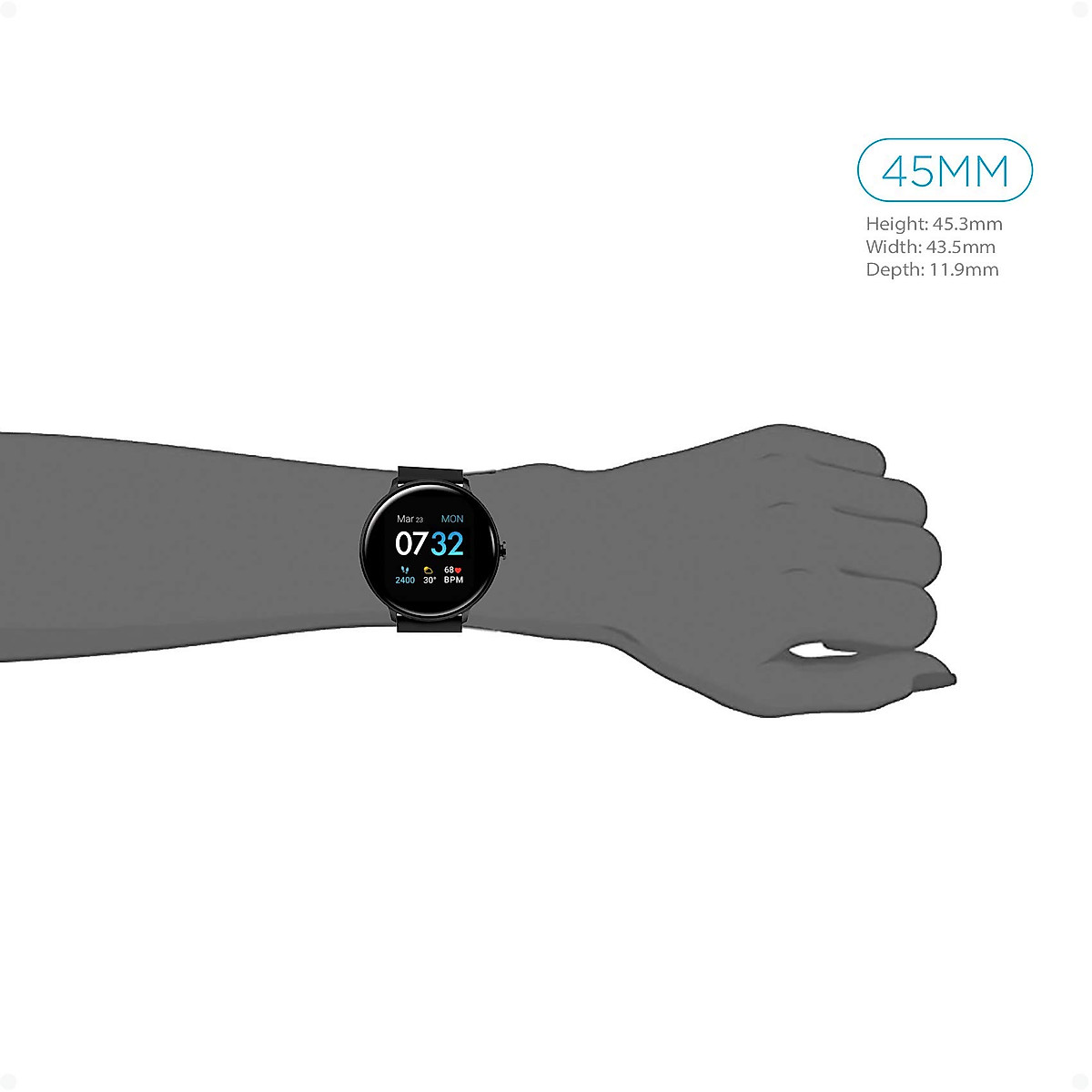 iTouch Sport 3 Smartwatch (with 24/7 Heart Rate Tracking, Step Counter, Notifications, Body Temperature Monitor)