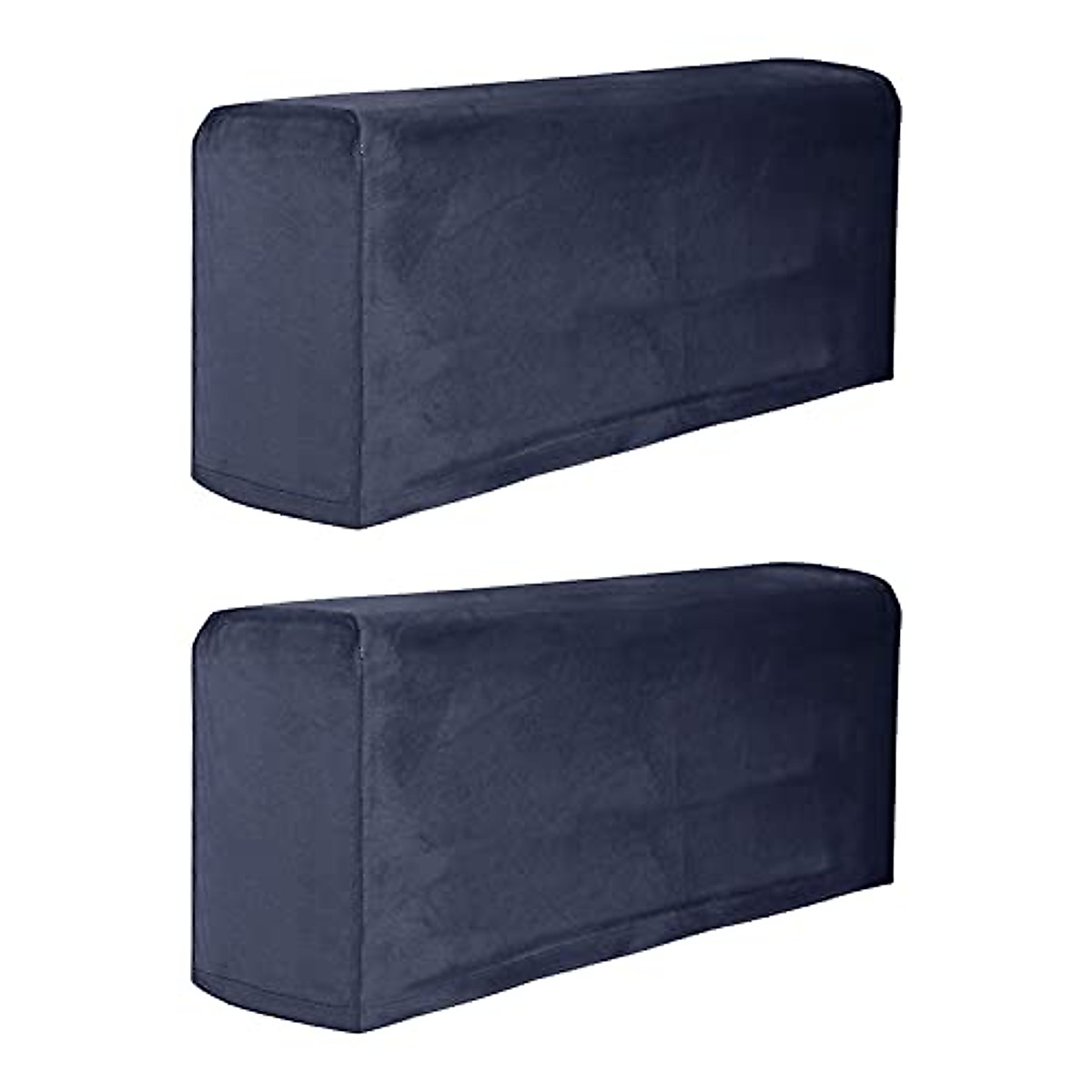 PXRJE 1Pair Sofa Armrest Cover,Couch Protector Elastic Stretch Furniture Accessories Removable for Sofa Couch Chair Recliner.(Navy)