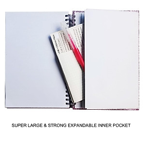 Spiral Notebook, Glittery Pink Journal Notebook, 2Pack Hardcover Journals for note taking, Thick Paper, 180 Pages, 8.2” x 6”