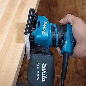 Makita BO4556K 1/4 Sheet Finishing Sander, with Tool Case