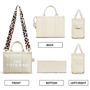 KALIDI The Tote Bag for Women,Canvas Tote Bag for Work,Tote Purse Crossbody,Shoulder,Handheld