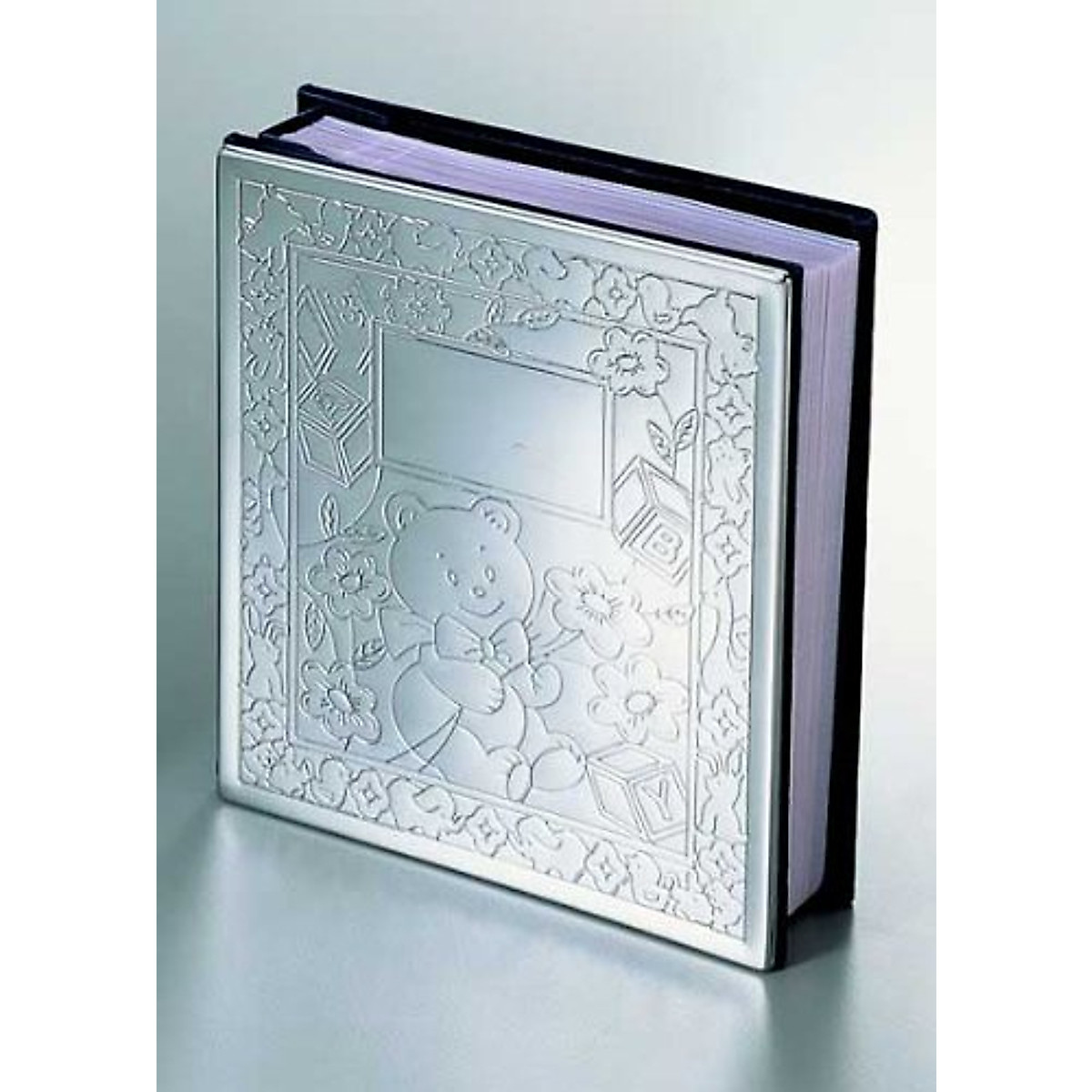 Bright Baby Icon Album, Chrome Plated Holds 100 4" x 6" Photos (Set of 3)