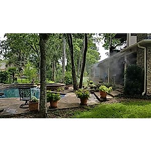 mistcooling Patio Misting Kit Assembly - Make Your own Misting System - Easy to Build and Install - 5 Minute Installation (36Ft 8 Nozzles)