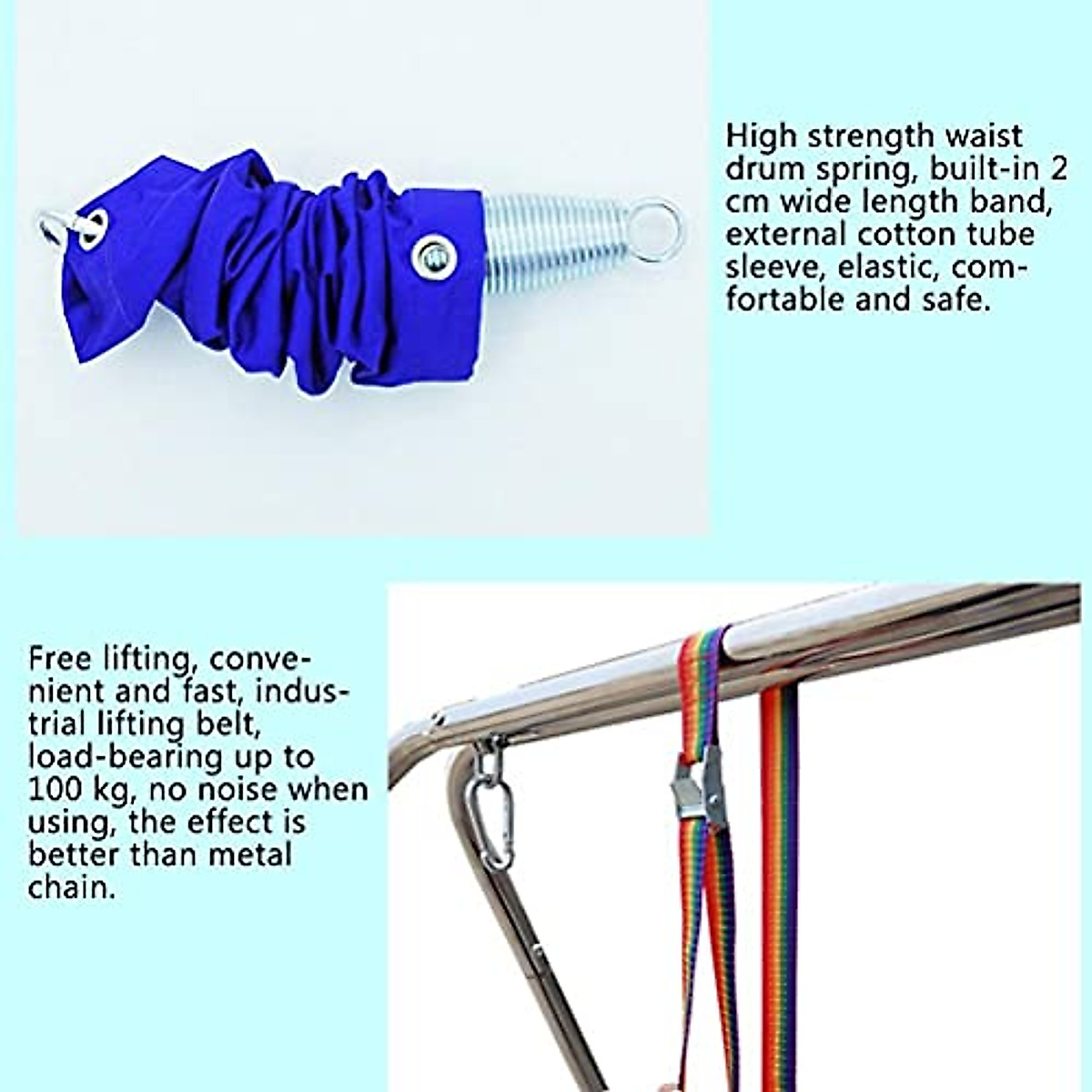 ZSQSM Baby Door Jumper Swing Door Frame Playful Baby Bouncer Portable Foldable Stand Scientific Saddle for Active Babies Baby Swing Hammock Seat Joyful Baby Exerciser, Pink