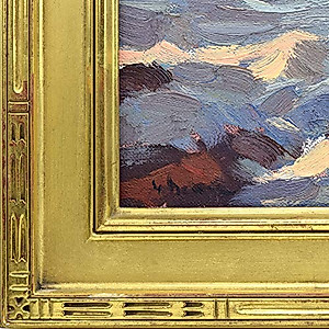 Untitled Seascape by Glenn Dean, Original Oil on Canvas, 9" x 12"