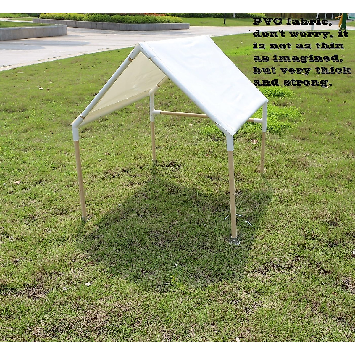 CNAINFC Robot Lawn Mower Garage, Outdoor Protective shed of Robot Lawn Mower and Charging Station, Durable rain-Proof and Ultraviolet-Proof Cover, 30 "x25 x24 White, Suitable for Outdoor Lawn.