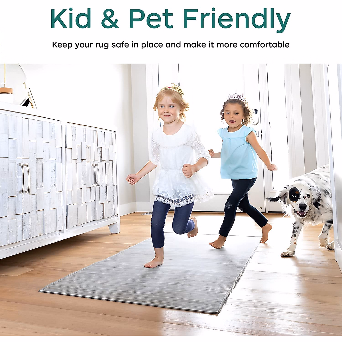 BAGAIL BASICS Non Slip Rug Pad Gripper Round 8 Feet Extra Thick Carpet Pads for Area Rugs and Hardwood Floors, Keep Your Rugs Safe and in Place