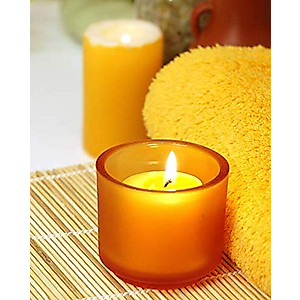 Votive Citronella Candles Summer Scented Indoor Outdoor Use - Authentic Citronella Oil - 10 Hour Burn time - Yellow, Set of 72 (Glass Holders Not Included)