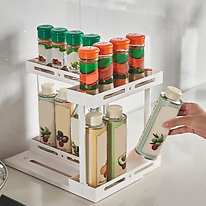 Alipis Kitchen Spice Rack Spice Jar Holder Bathroom Toiletry Organizers Tabletop Seasoning Rack Cosmetic Holder Kitchen Rack Dressing Table Organizer Desktop Spice Rack