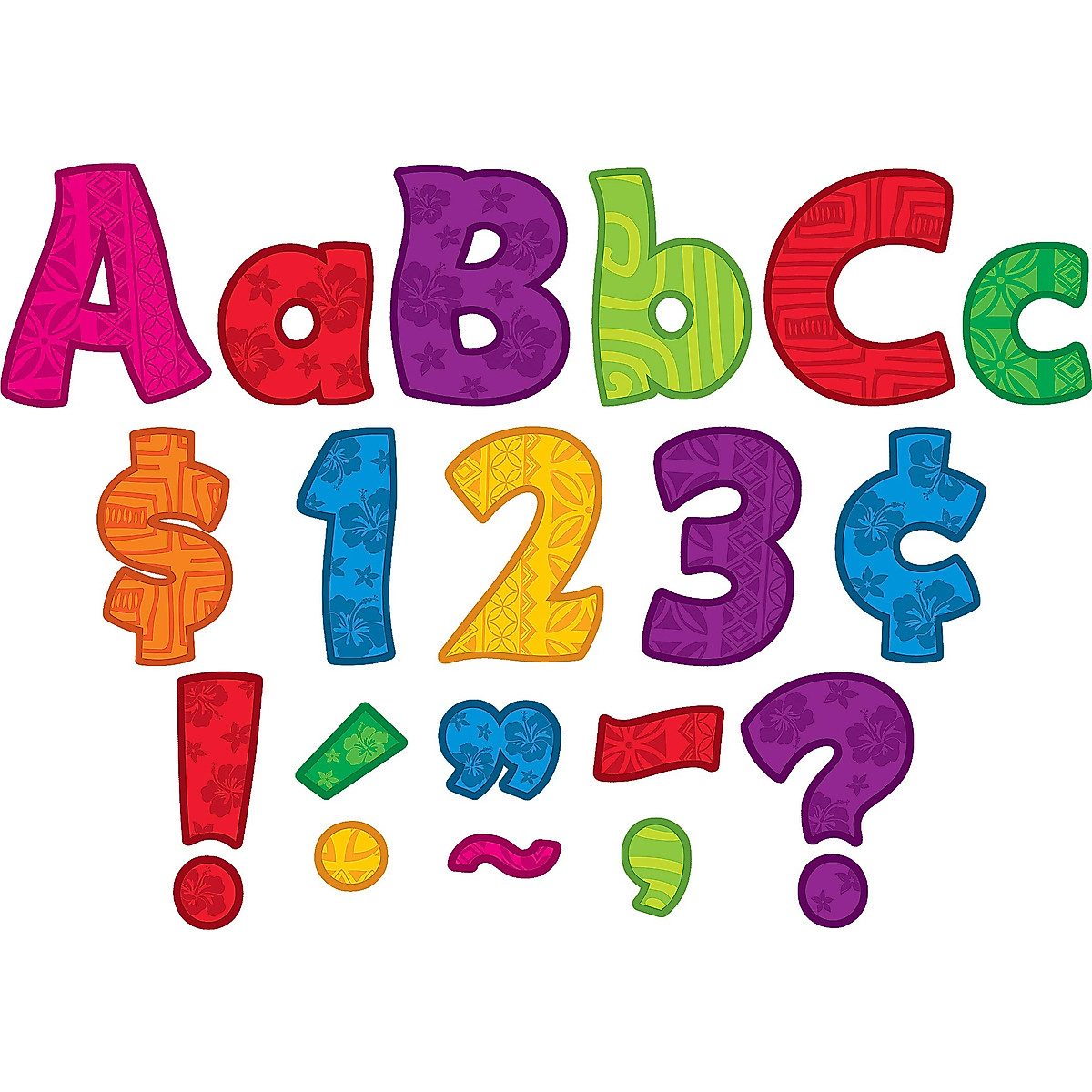 Teacher Created Resources Surf's Up Funtastic 4-Inch Letters Combo Pack (5518)