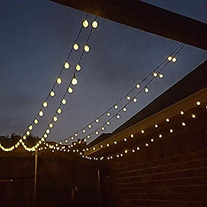 30 LED String Lights 10ft 8 Modes Waterproof Outdoor with Bulb Decorative Lighting for Garden, Yard, Home, Party, Wedding, Christmas