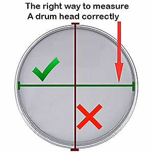 Power Beat Drum Head For Arabic Musical Instrument 8.75'' Darbuka/Doumbek /0.5" Collar (White)