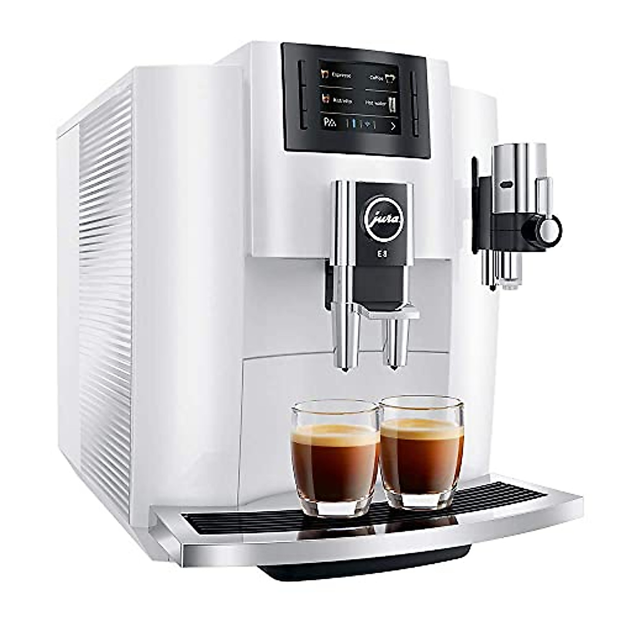 Jura E8 Piano White Automatic Coffee Machine