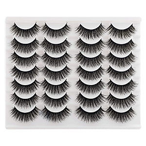 Newcally Lashes Fake Eyelashes Long Dramatic Thick Volume Faux Mink Eye Lashes 14 Pairs Pack