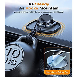 VICSEED 2023 Upgraded Dashboard Phone Holder Car [No.1 Stable, Never Slip& Fall] Reusable Silicone Phone Mount for Car Dash Anti-Slip Pad Mat Car Phone Holder Mount Fit iPhone 14 Pro Max All Phones
