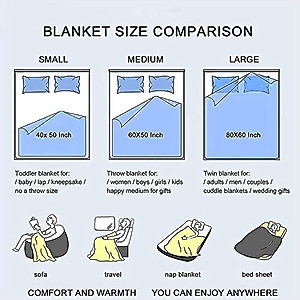 Japanese Anime Cartoon Blanket Cozy Blankets Ultra Soft Throw Blanket for Couch Bedding Living Room Gifts 50"x40"