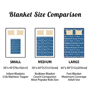 Personalized Blankets with Name for Kids, Customized Baby Blankets for Boys Girls, Soft Throws Personalized Name Blanket for Toddler Teen Adult, Personalized Baby Gifts for Baby New Mom 30" X 40"