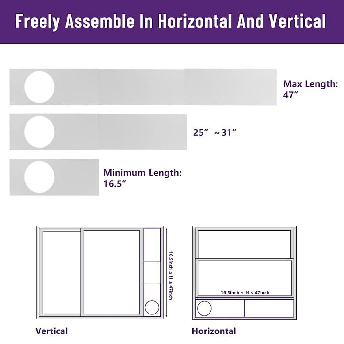 Portable Air Conditioner Window Kit with Bird Stop Coupler,AC Vent Kit Compatible with 5.9'' Diameter Exhaust AC Hose,Adjustable AC Replacement Seal Plate for Sliding,Hung Windows