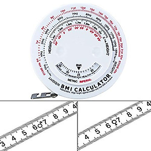 BMI Body Mass Index Retractable Tape 150cm Measure Calculator Diet Weight Loss Tape Measures Tools
