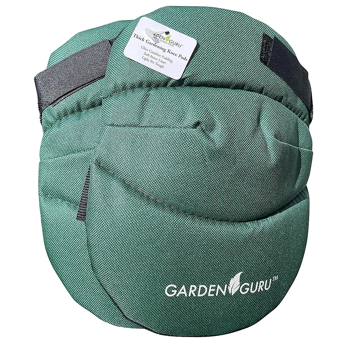 Garden Guru Cushioned Gardening Knee Pads with Adjustable Straps - Soft Inner Liner, Ultra Comfort Padding, Garden Kneelers for Yard Work, Cleaning, Household Chores, Roofing, and More