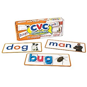 Junior Learning CVC Word Strips Set of 24