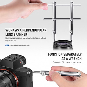 Neewer Camera Lens Openning Repairing Tool Kit Includes: 10-100mm Lens Repair Set with 3 Tips, 6 Screws and 2 Hexagon Wrench for Canon Nikon Sony Olympus DSLR Camera